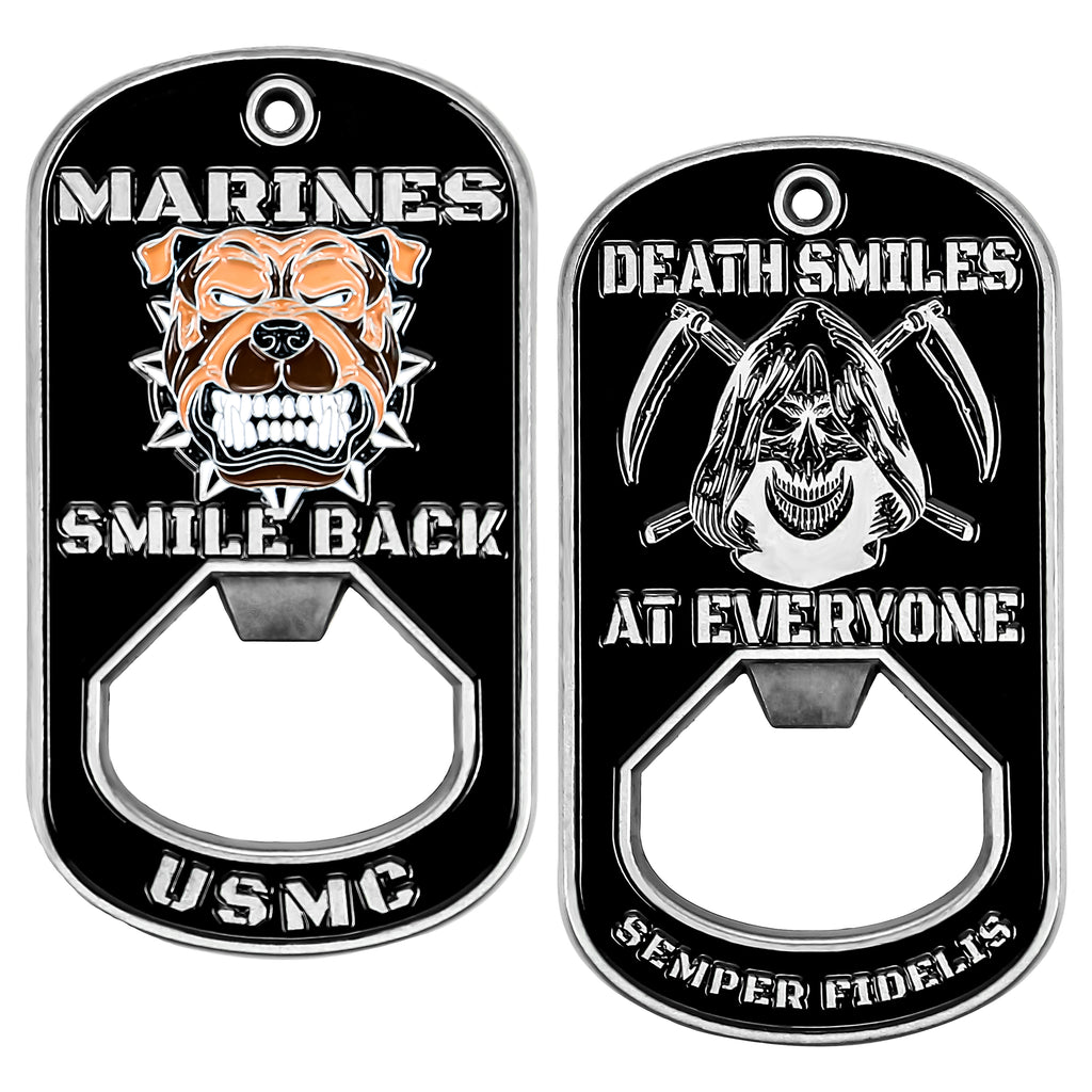 USMC Tun Tavern Dog Tag Bottle Opener- Marine Corps Birthday Coin