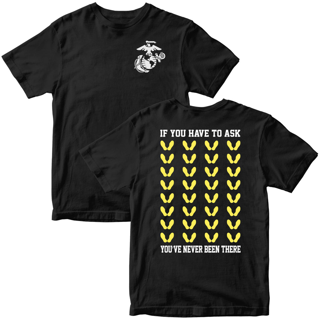 Marines Yellow Footprints T-Shirt | Marine Corps Gift Shop