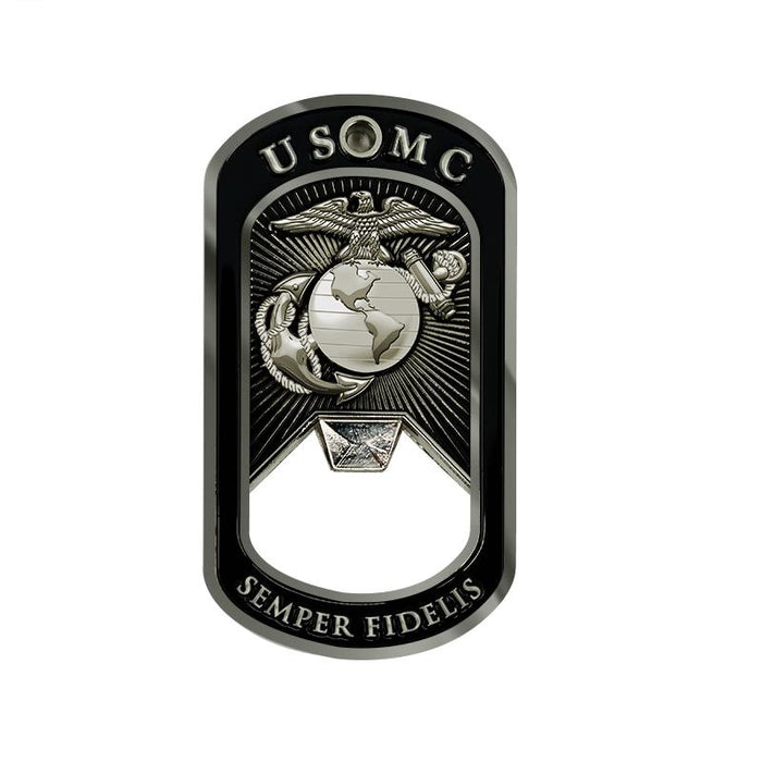 USMC Tun Tavern Dog Tag Bottle Opener- Marine Corps Birthday Coin